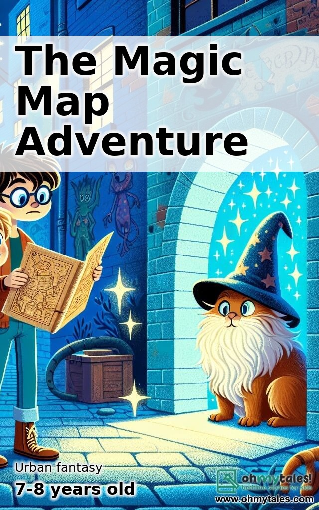 The Magic Map Adventure | Urban fantasy | 7-8 years old | Fantastic story